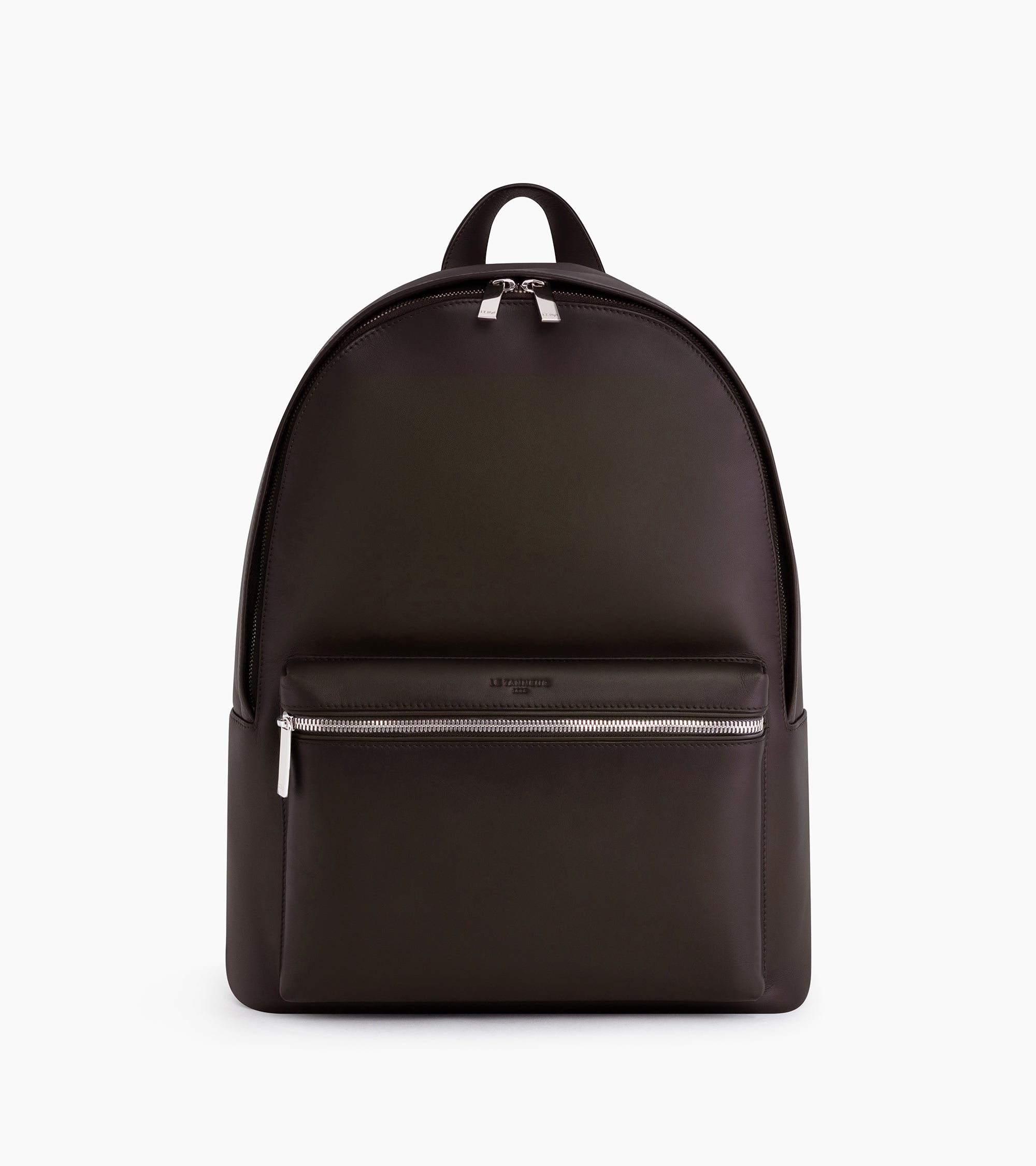 Albert zippered backpack in smooth leather